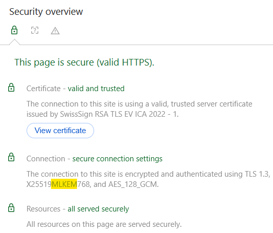 TLS 1.3 | SwissSign